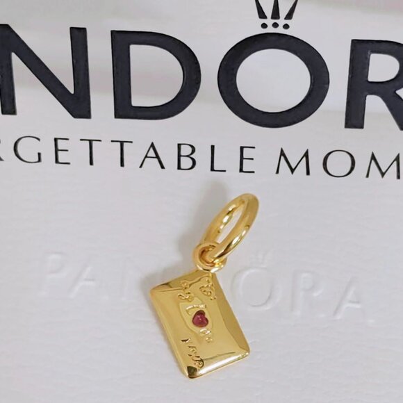 Pandora | Jewelry | Pandora Love Letter Envelope Dangle Charm Gold ...